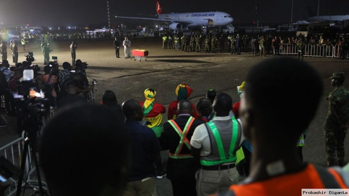 Christian Atsu Body Arrives Ghana For Burial | EveryEvery