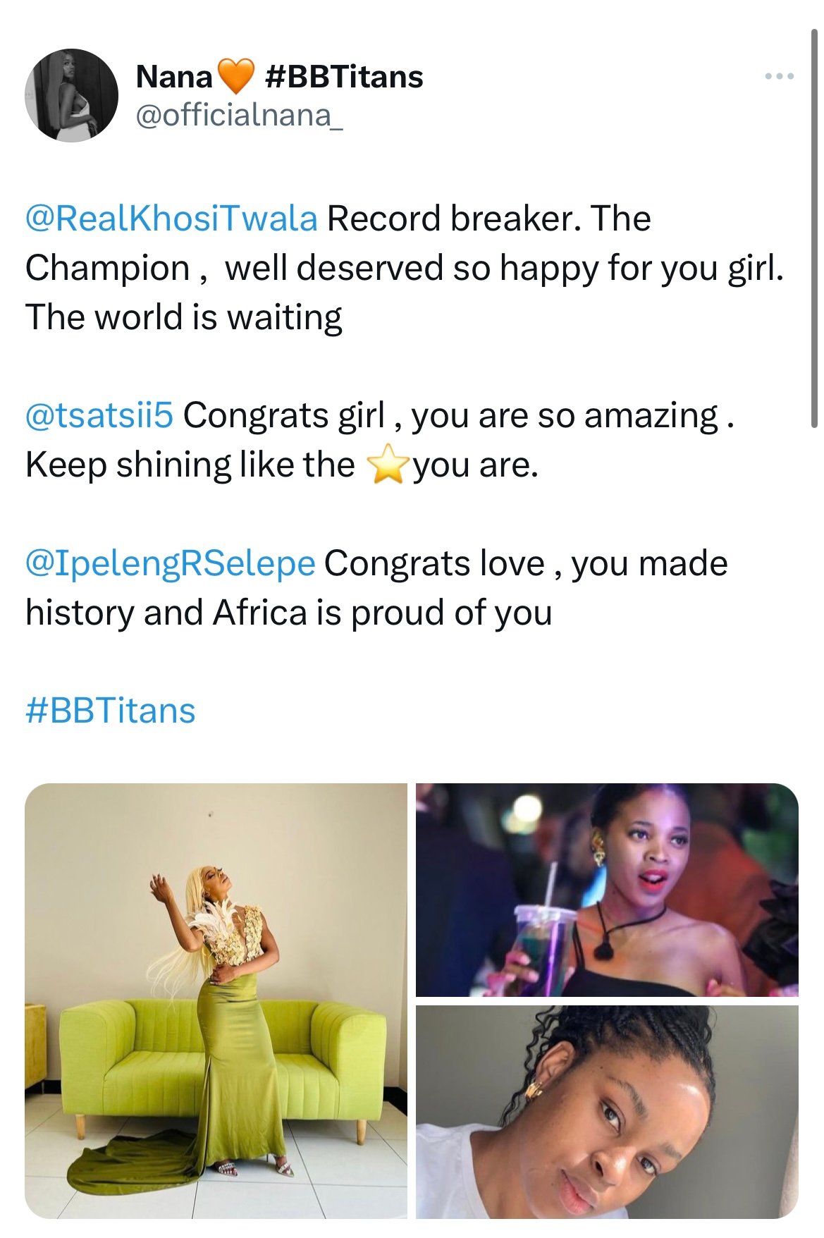 BBTitans S1: Nana Insults Khosi & Stirs Violent Controversy With ...